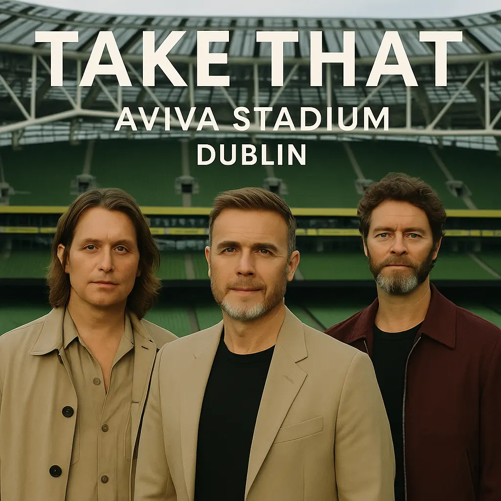 Bus To Take That Aviva Stadium Dublin 04 July 2026 Irish Concert Bus To Take That Aviva Stadium Dublin 04 July 2026 Irish Concert